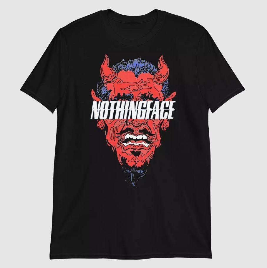 NOTHINGFACE Devil Face Industrial Metal Nu-Metal Band T-Shirt-Fast ...
