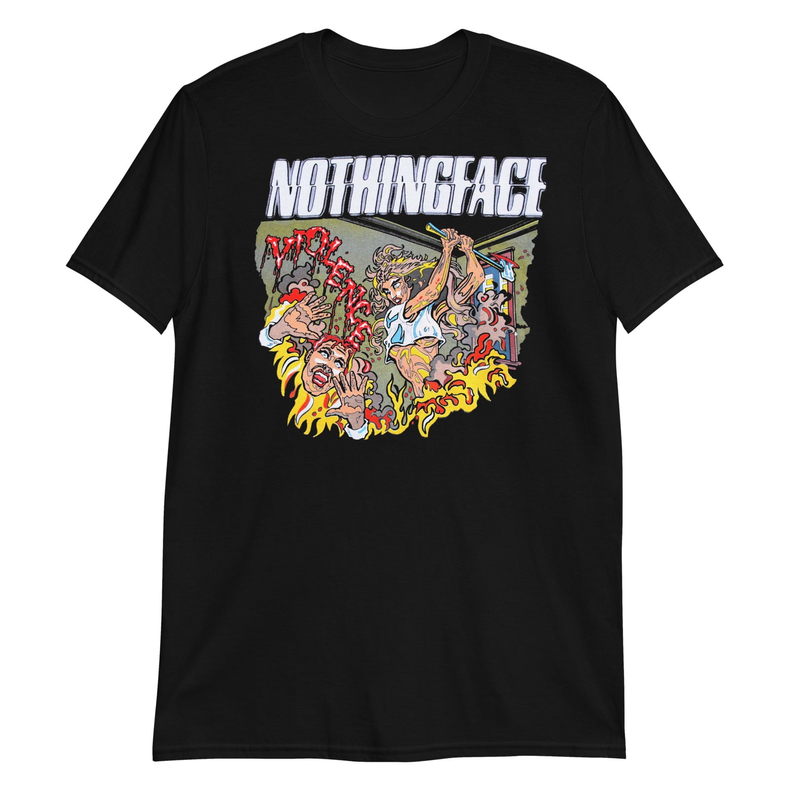 NOTHINGFACE Violence Industrial Metal Nu Metal Band T-Shirt - Walmart.com