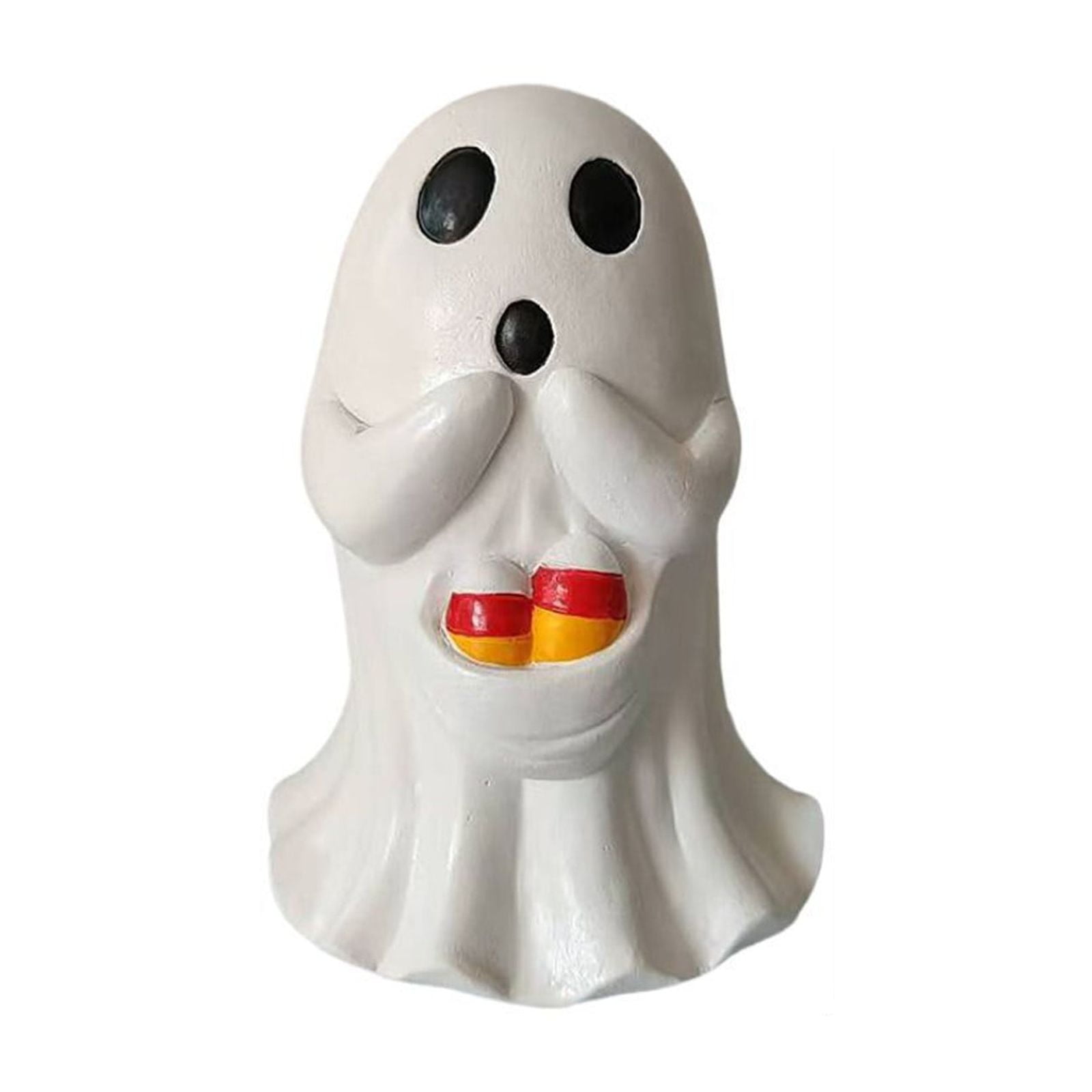 NOUGFVZP 5.7 Inch Resin Ghost Figurine Halloween Decorations Indoor ...