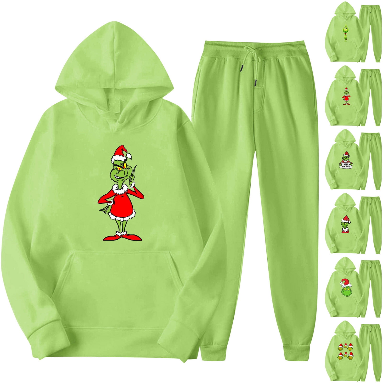 Cozyvia Christmas Pullover Hoodies Sets Fall Outfits for Adult, Pocket ...