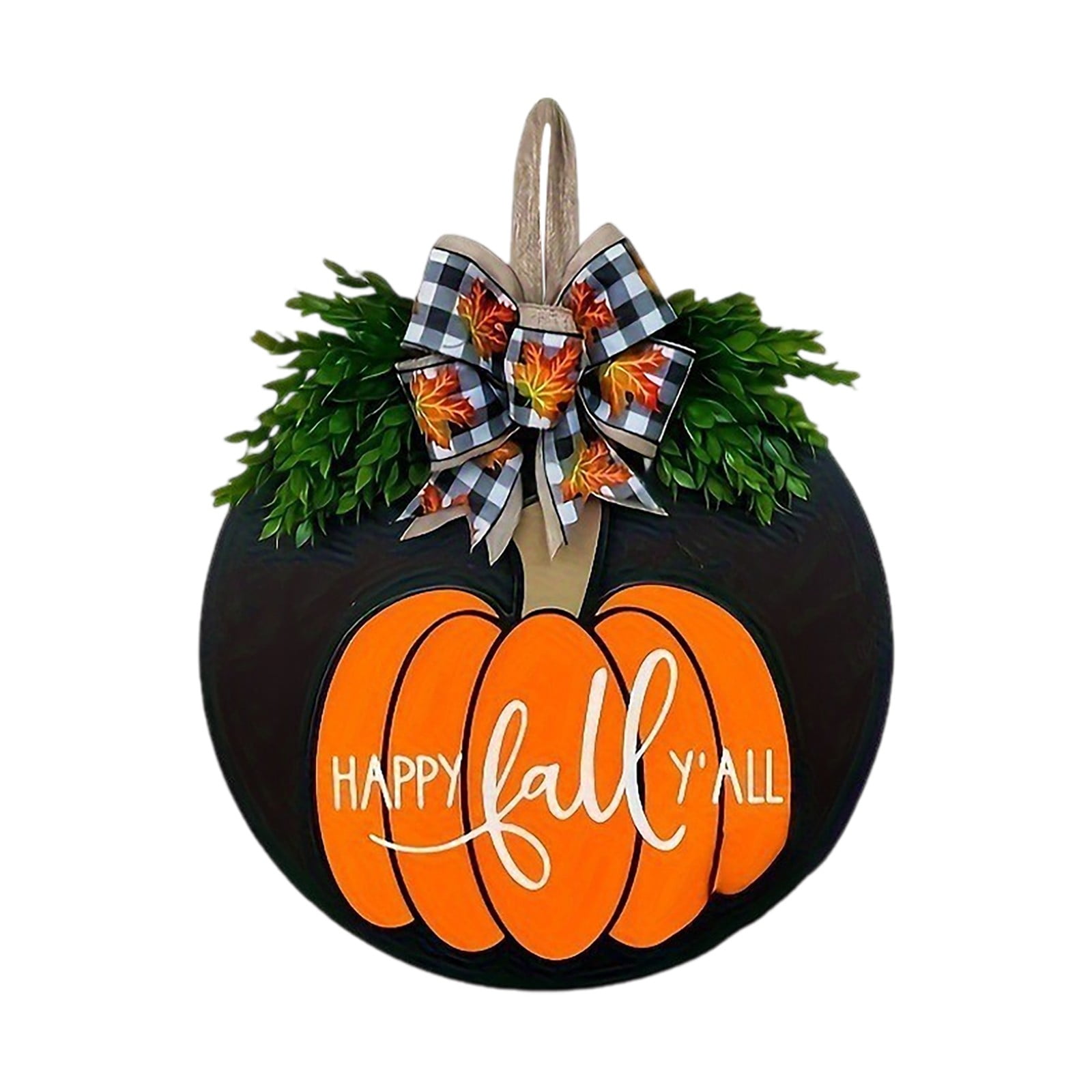 NOUGFVZP Fall Thanksgiving Welcome Wreath Sign for Front Door ...