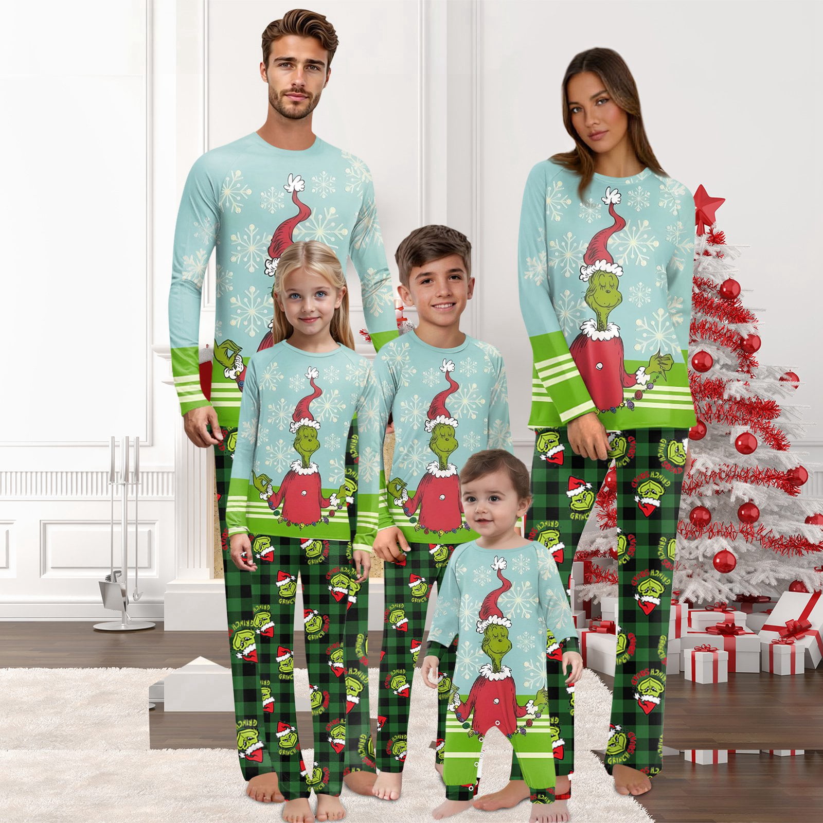 NOUGFVZP Family Matching Christmas Pajamas Set, Christmas Sleepwear ...