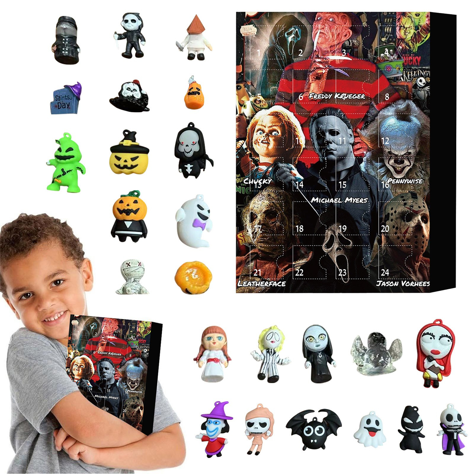 NOUGFVZP Halloween Advent Calendar 2025, A 24-Day Countdown to ...