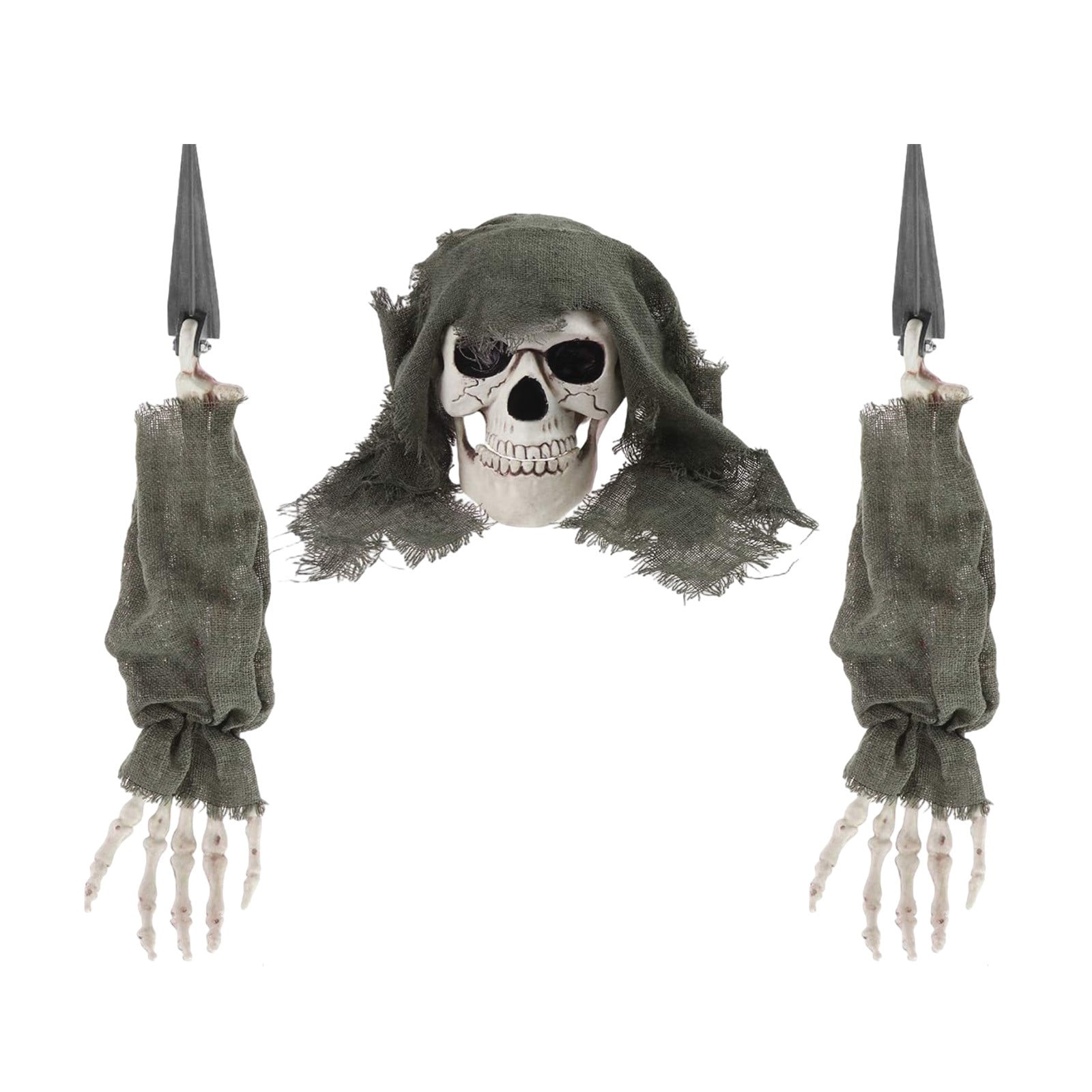 NOUGFVZP Halloween Skeleton Decorations Three Piece Set, Realistic Hand ...