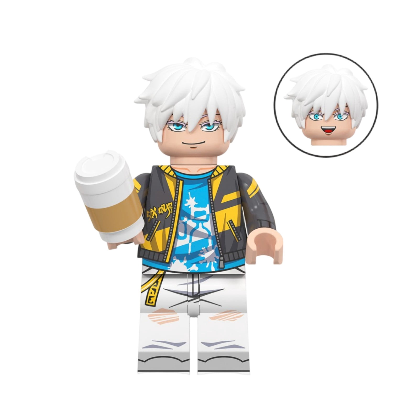 NOUGFVZP Jujutsu Kaisen Minifigures Building Block Toys - 1.7 Inches ...