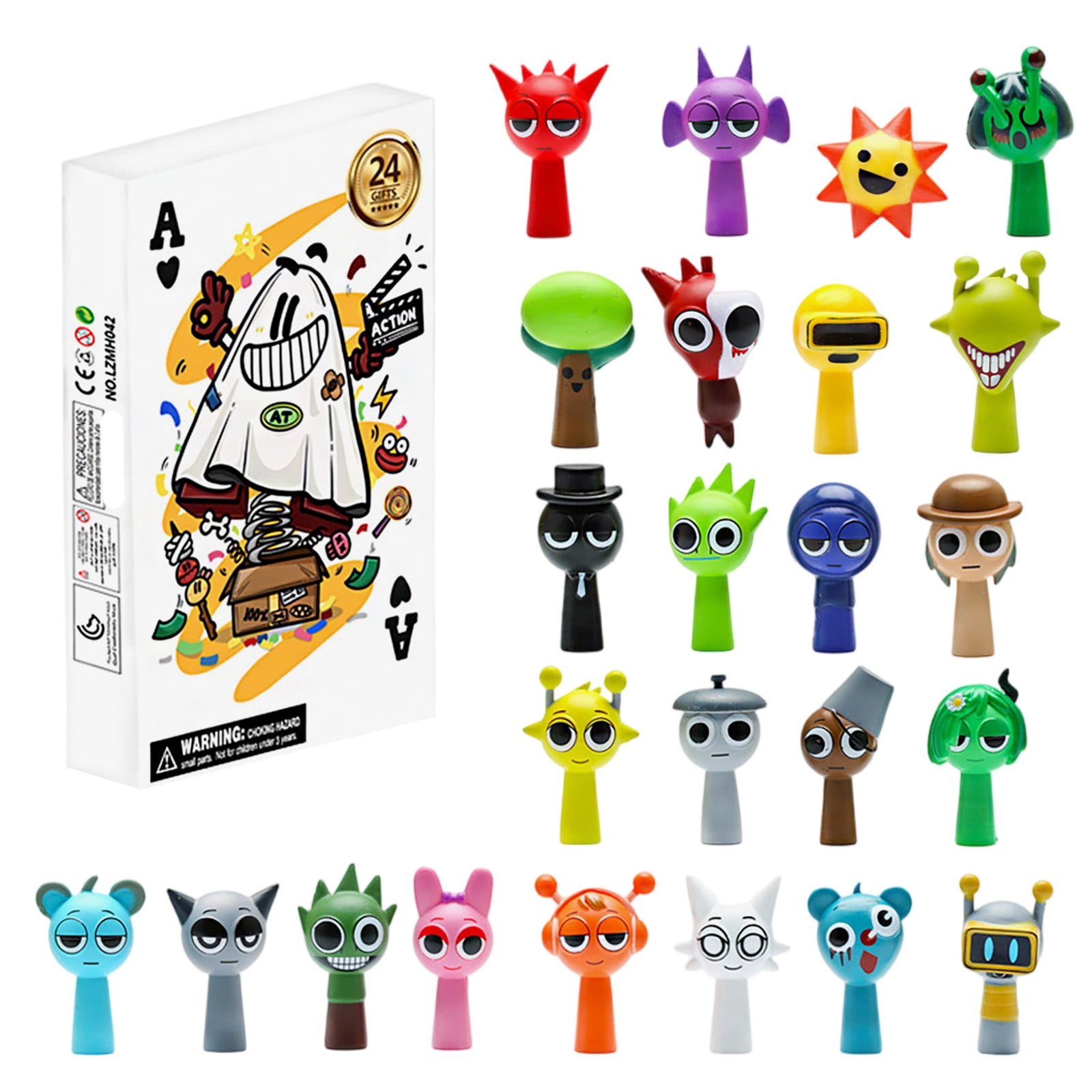 NOUGFVZP Sprunki Christmas Advent Calendar 2025, 24Pcs Cute AI Italian ...