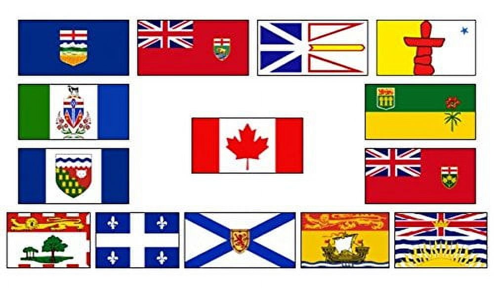 NOV Canada Canadian Provinces Provincial Wholesale Lot 3x5 Polyester ...