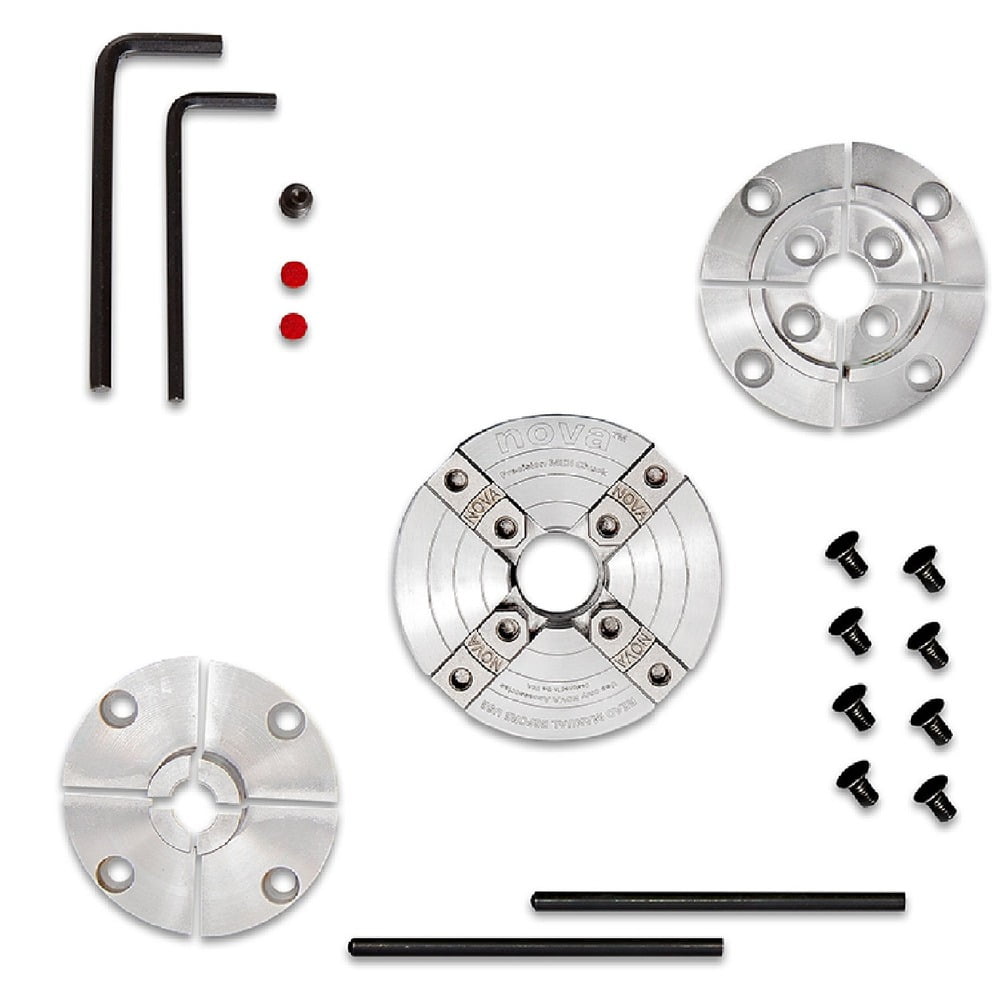 NOVA 48123 Select Precision Midi Wood Turning Chuck Bundle with JS50N ...