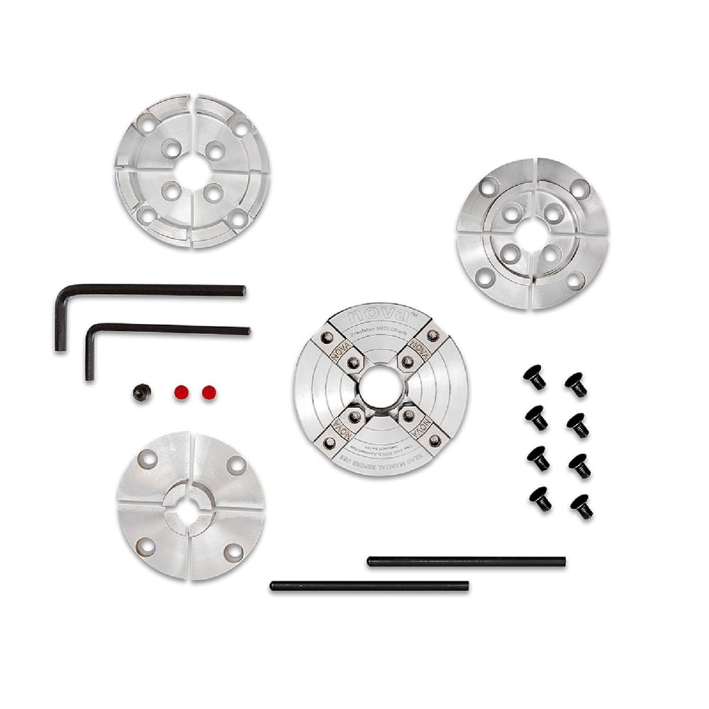 NOVA 48124 Select Precision Midi Wood Turning Chuck Bundle with JS50N ...