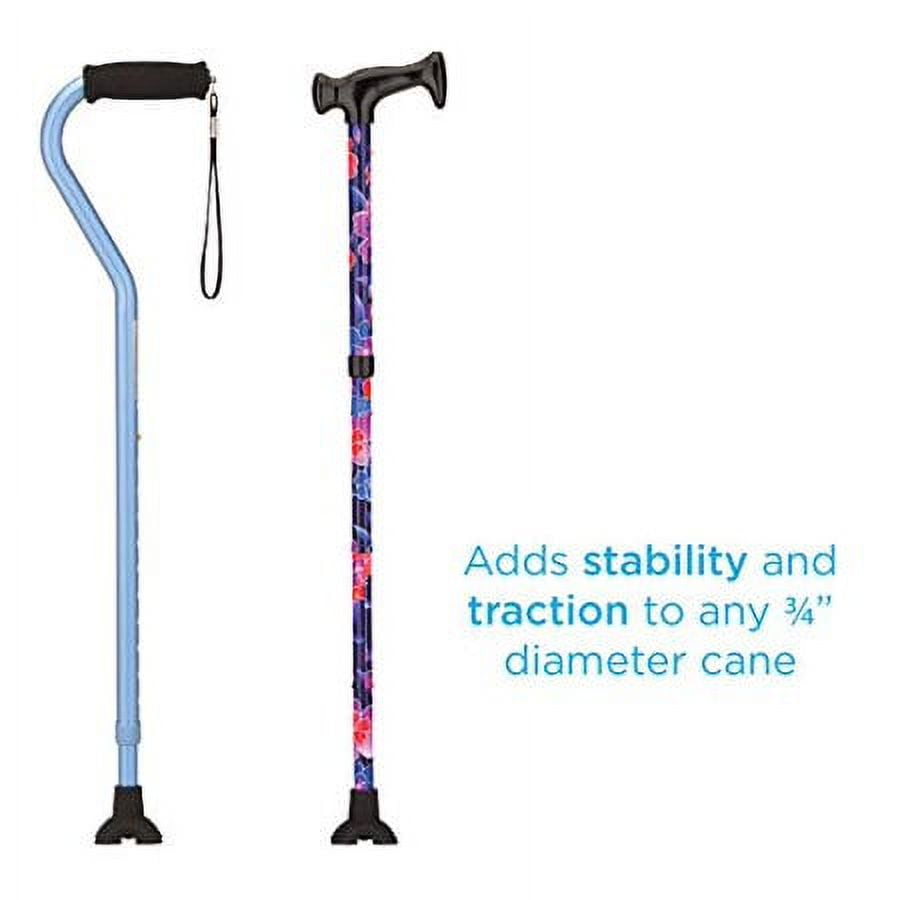 NOVA Cane Tip, Small Quad Tip with Rubber Grip Traction for Walking ...