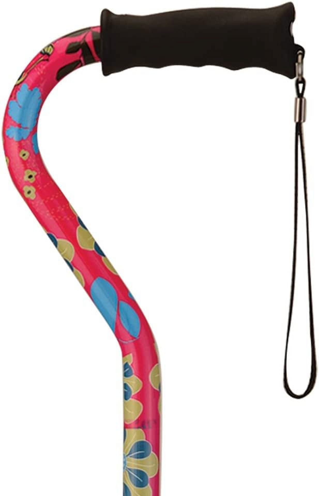 NOVA Designer Walking Cane with Offset Handle, Lightweight Adjustable ...