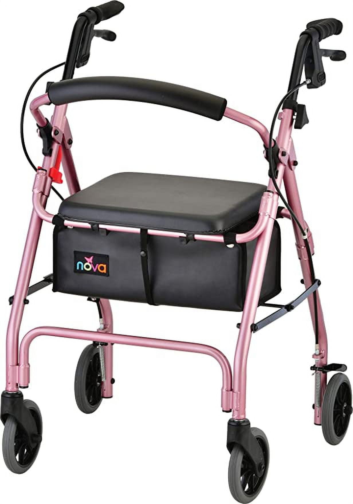 NOVA Medical Products GetGo Classic Rollator Walker, Rolling Walker for ...