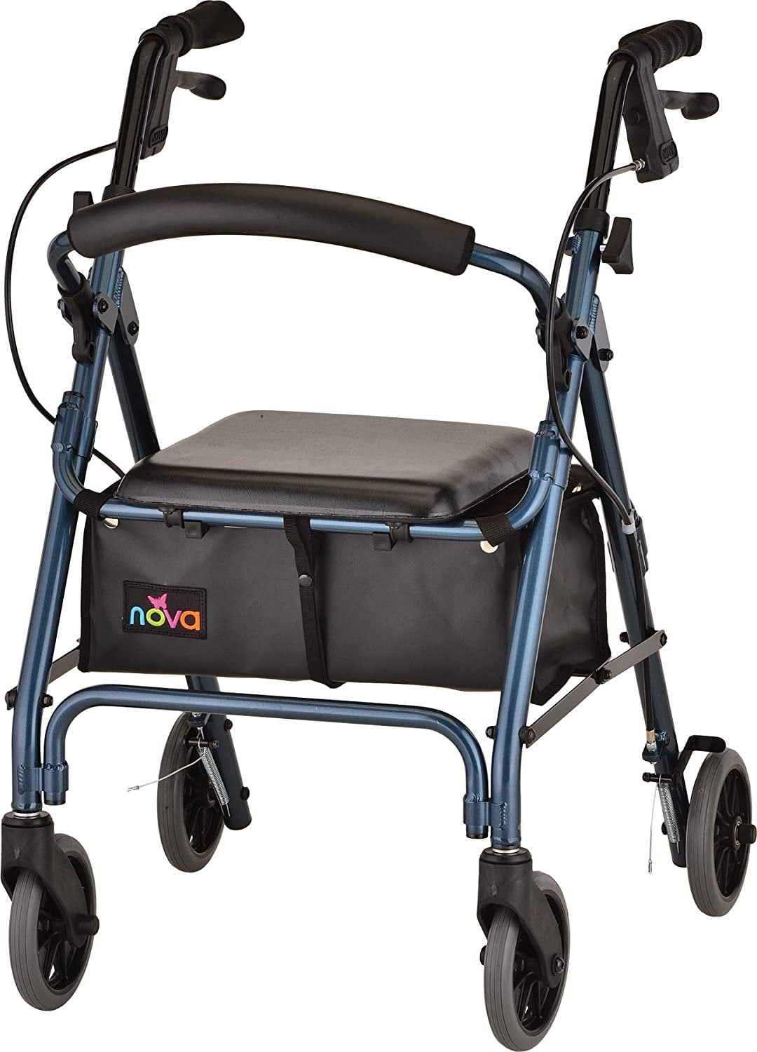 NOVA Medical Products GetGo Petite Rolling Walker, Blue HSA/FSA ...