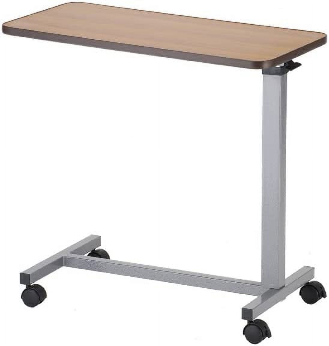 NOVA Medical Products Overbed Table with Locking Swivel Wheels, Easy ...