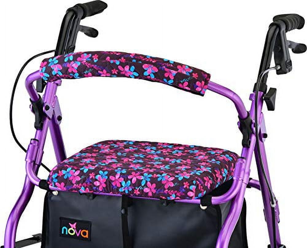 NOVA Medical Products Rollator Walker Seat & Back Cover, Removable ...