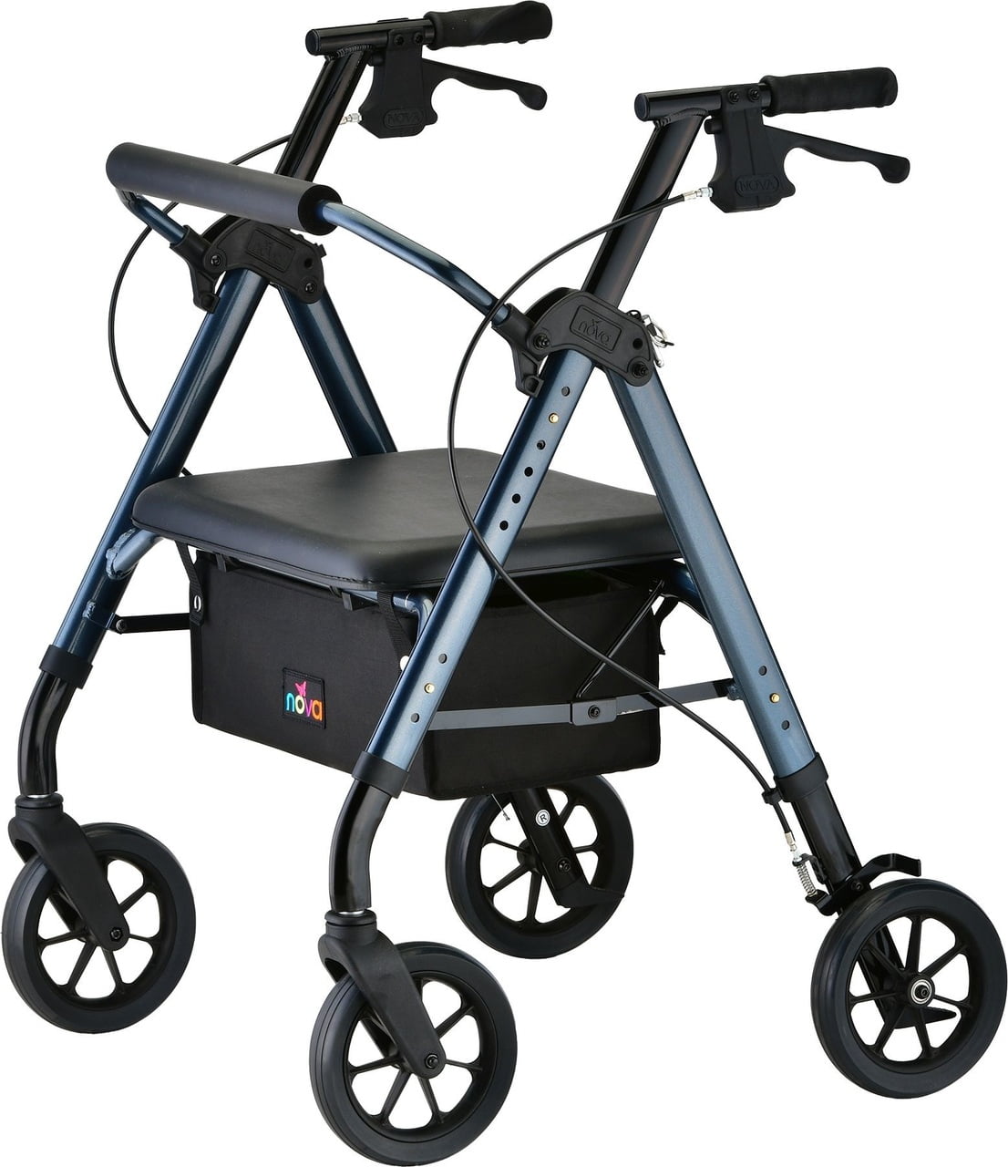 NOVA Medical Standing Walker: Star Heavy Duty, Extra-wide Padded Seat ...