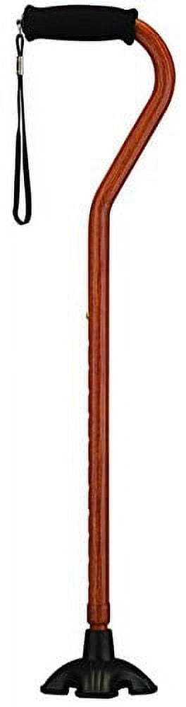 NOVA Sugarcane, Walking Cane with Quad Tip and Carrying Strap, Stand ...