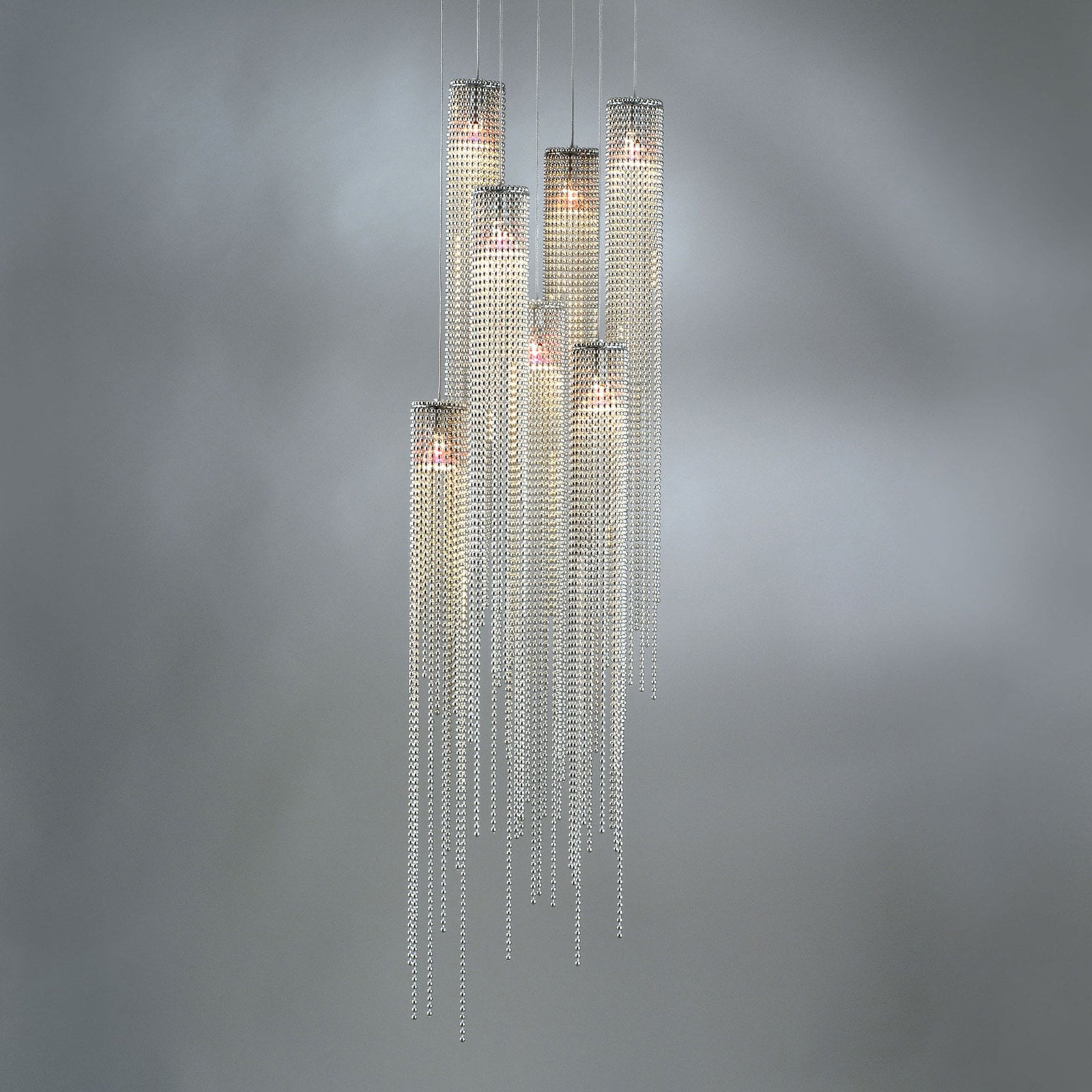 Nova California Bead 7-Light Pendant in Brushed Nickel - Walmart.com