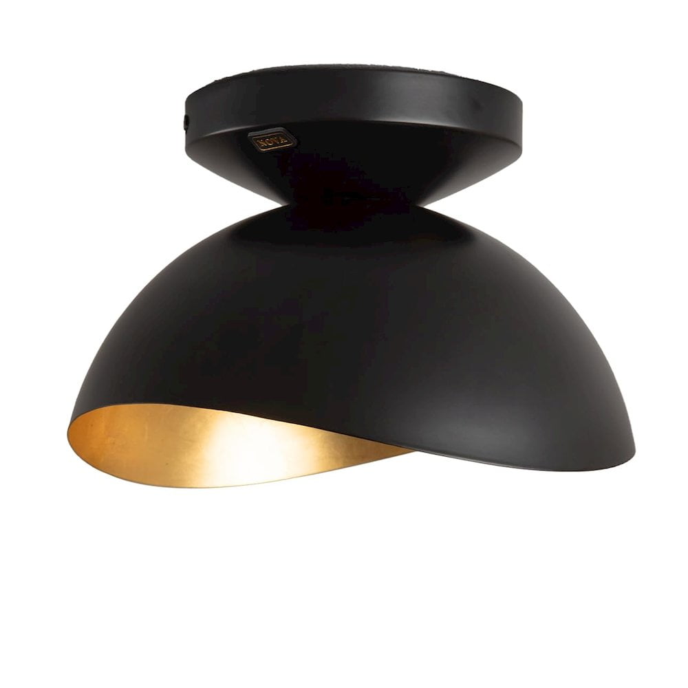 NOVA OF CALIFORNIA Luna Bella Flush Mount Ceiling Light - Matte Black ...