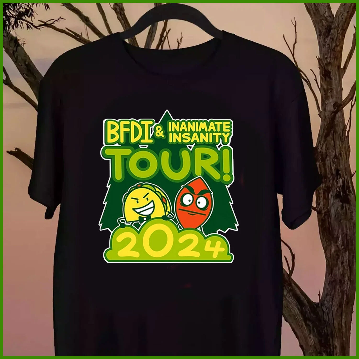 NOVA16 BFDI & Inanimate Insanity Tour Tshirt - Walmart.com