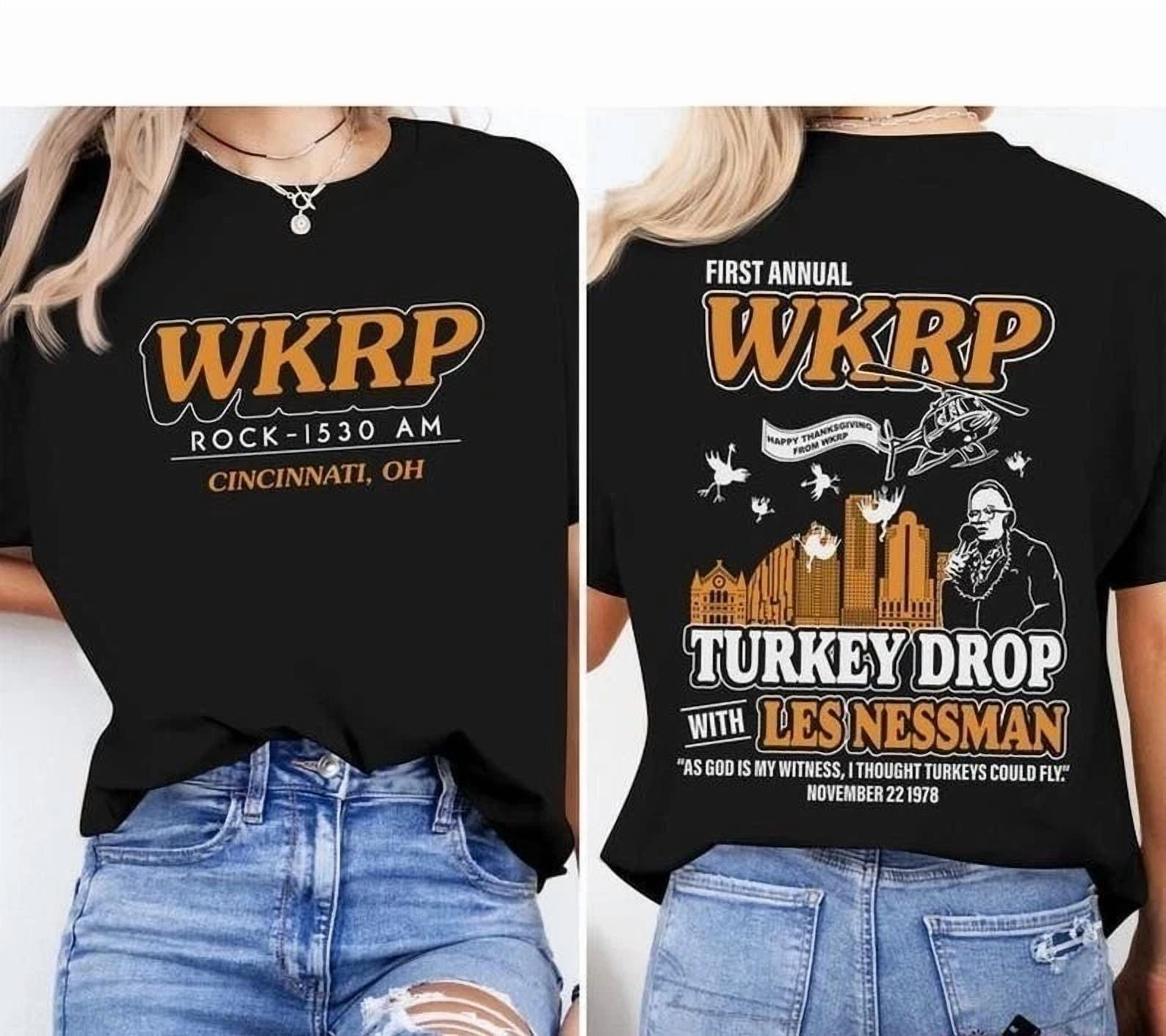 NOVA16 First Annual Wkrp Turkey Drop Shirt, Thanksgiving Wkrp Shirt ...