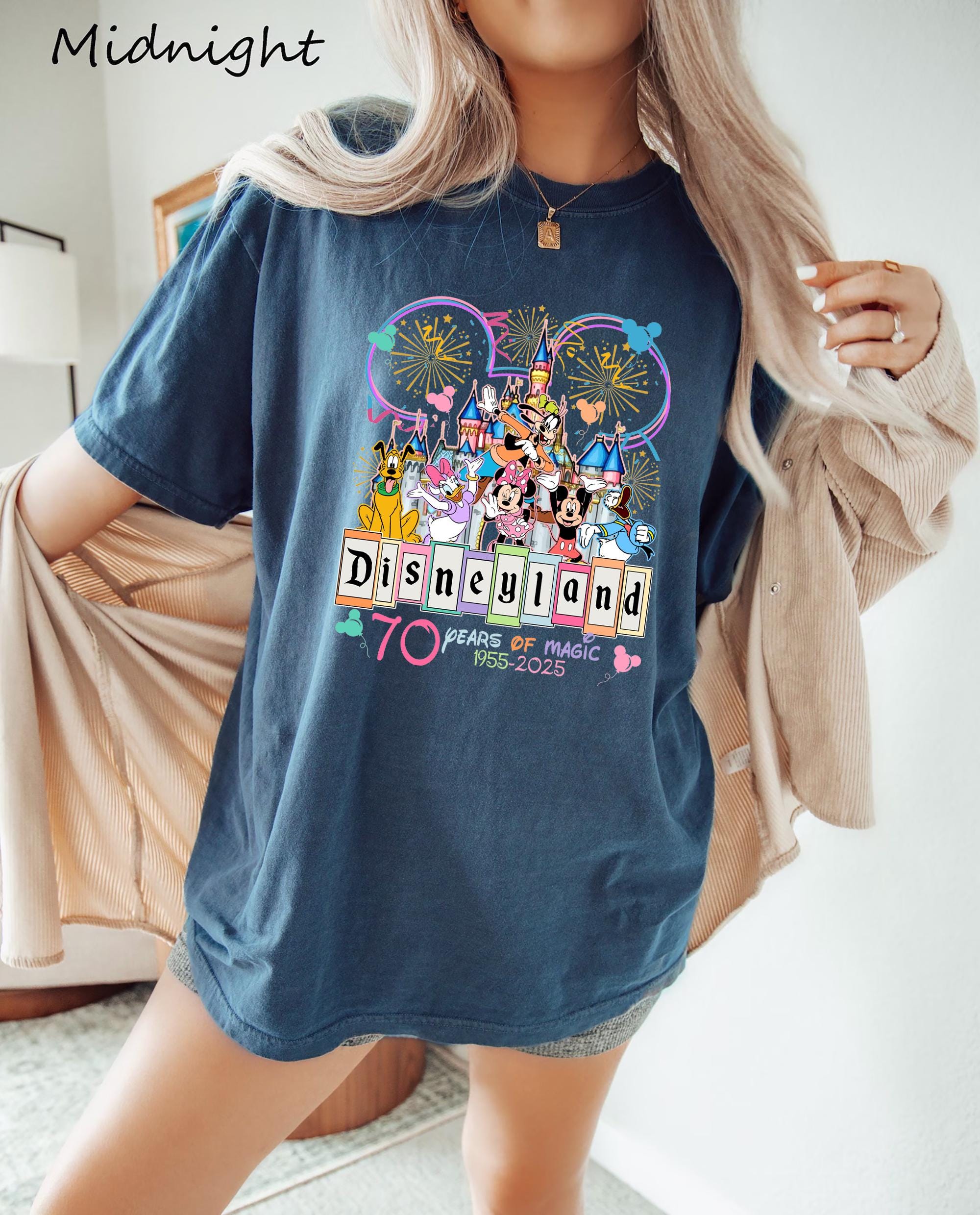 NOVA16 Hot Trending Disneyland 70Th Anniversary 1955-2025 Shirt, 70 ...