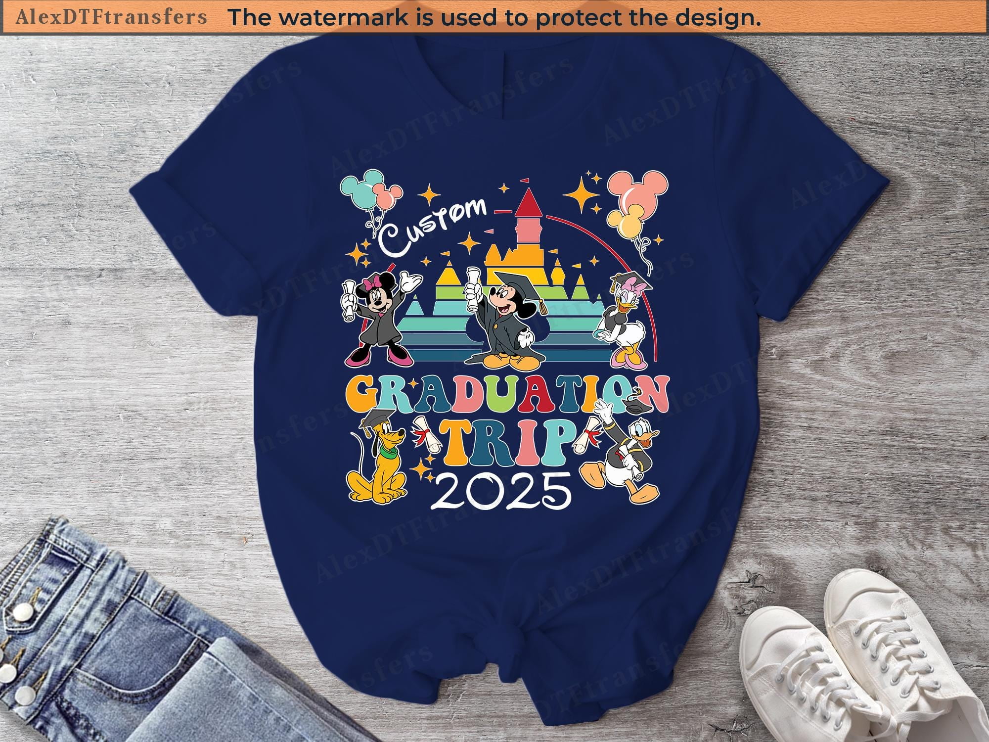 NOVA16 Hot Trending Personalized Disney Graduation Trip 2025 Shirt ...