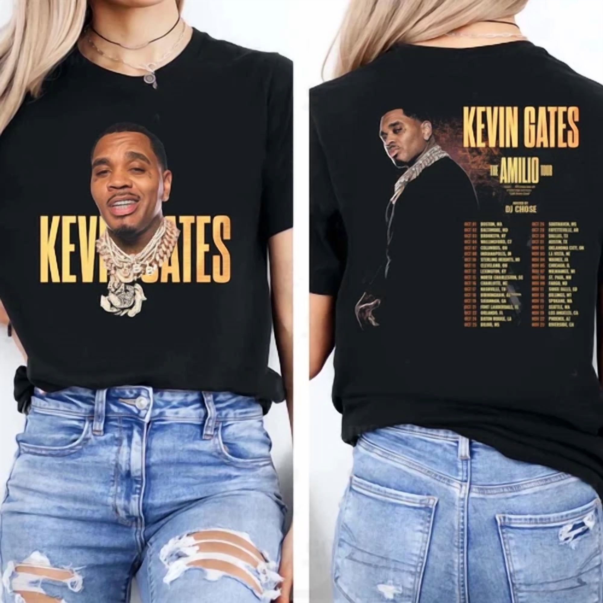 NOVA16 Kevin Gates The Amilio Tour Shirt Kevin Gates Castro Shirt For ...