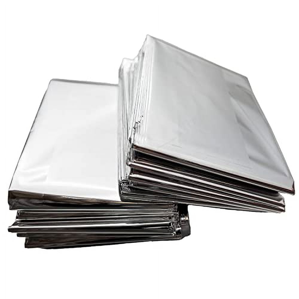 NOVAMEDIC Emergency Foil Mylar Thermal Blankets - Pack of 200, 84"x52 ...