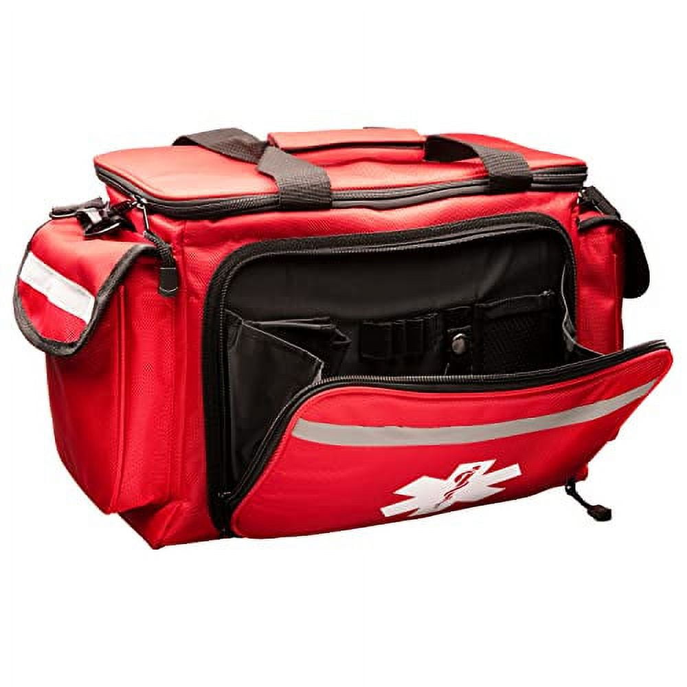 NOVAMEDIC Professional Red Empty Trauma First Aid Medical Bag, 15"x10 ...