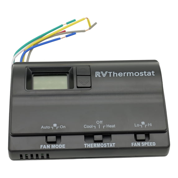 NOVAPARTS, RV Digital Thermostat, 8330-336, Black, LCD Wall Mount ...