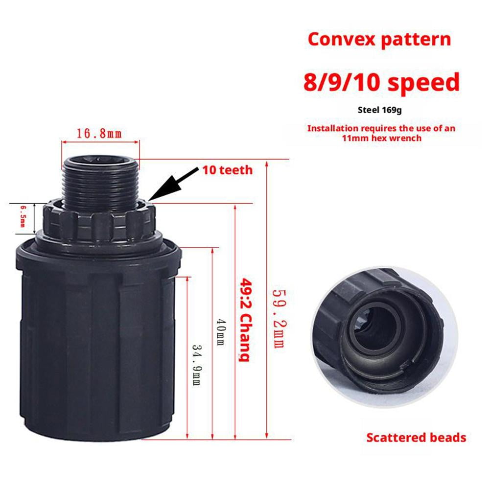 NOVATEC Bike Hub Tower Base Body 8/9/10 Speed MTB Bicycle Bearing ...