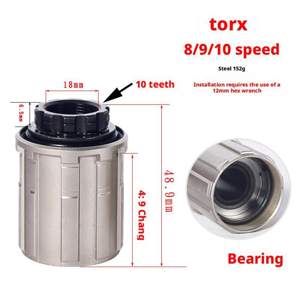 NOVATEC Bike Hub Tower Base Body 8/9/10 Speed MTB Bicycle Bearing ...