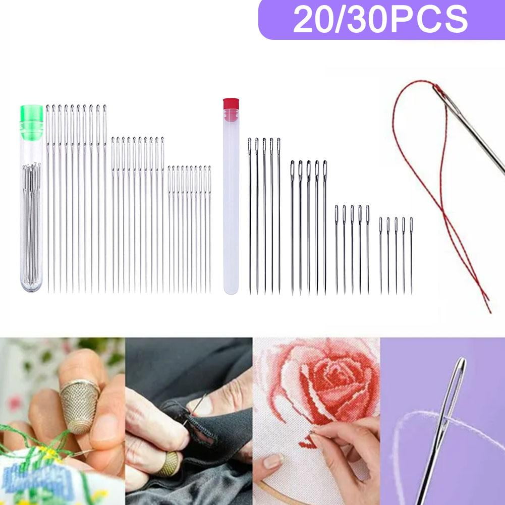 NOVELAR Assorted Handmade Sewing Needles, 30-Count Kit in Three Sizes ...