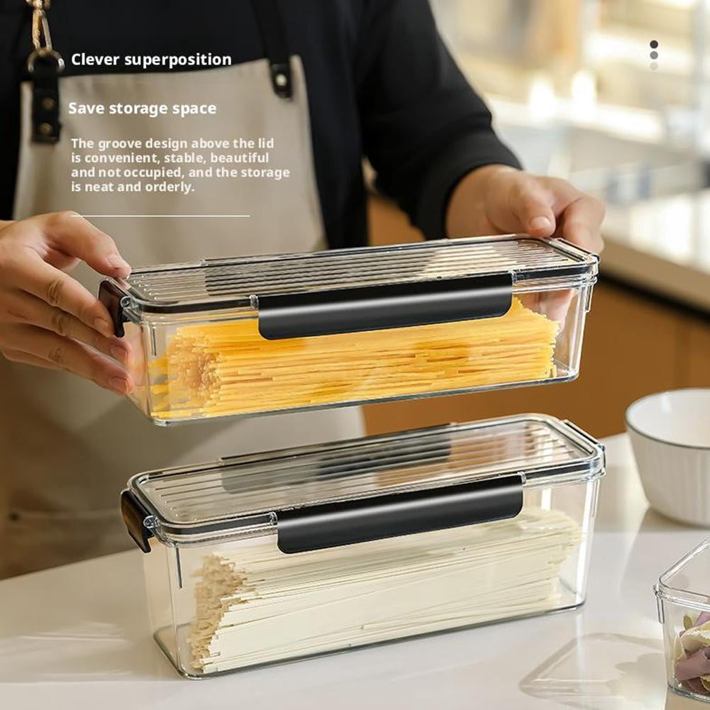 NOVELAR Clear View Dry Food Container with Measuring Scale, Stackable ...