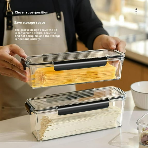 NOVELAR Clear View Dry Food Container with Measuring Scale, Stackable ...