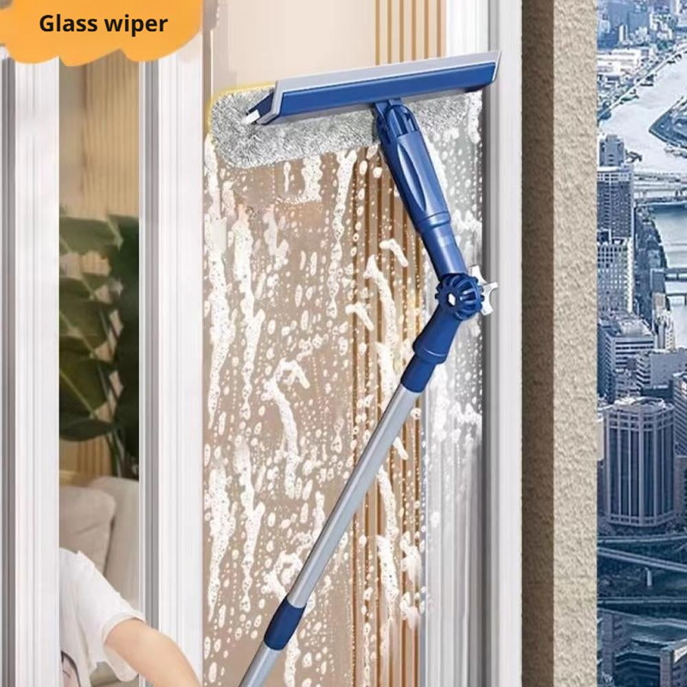 NOVELAR Ergonomic Window Washer with Fixed Handle, Blue and White ...