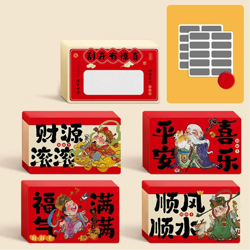 NOVELAR Festive Scratch-Off Cards for New Year, 20-Pack with Coin and ...