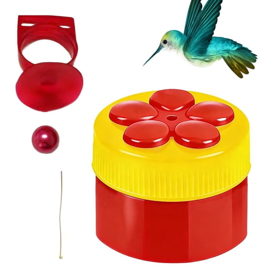 NOVELAR Hummingbird Water Feeder with Suction Cup, 2.56 Inches Wide ...