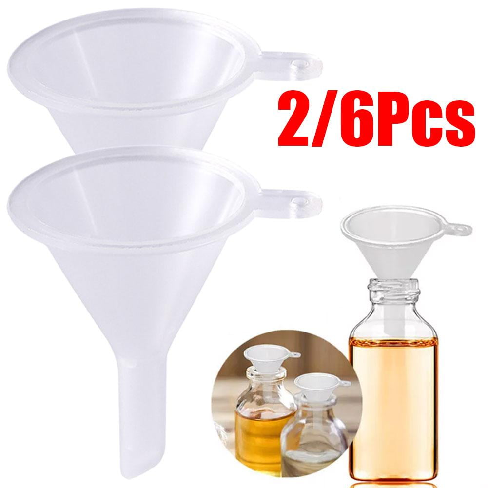 NOVELAR Mini Plastic Funnels, 2 or 6-Pack Options, Easy-Pour Design for ...