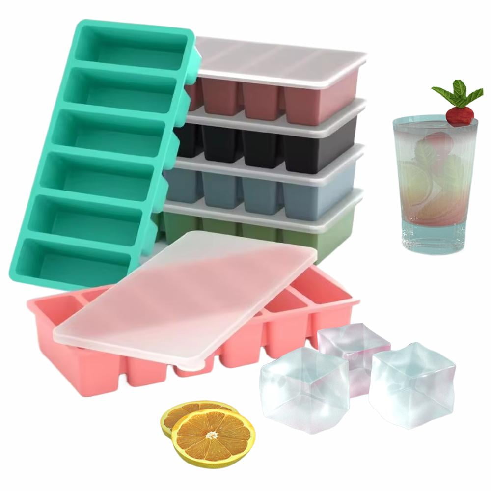 NOVELAR Whiskey Ice Mold with 6 Compartments, 9x4.3 in, Large Capacity ...