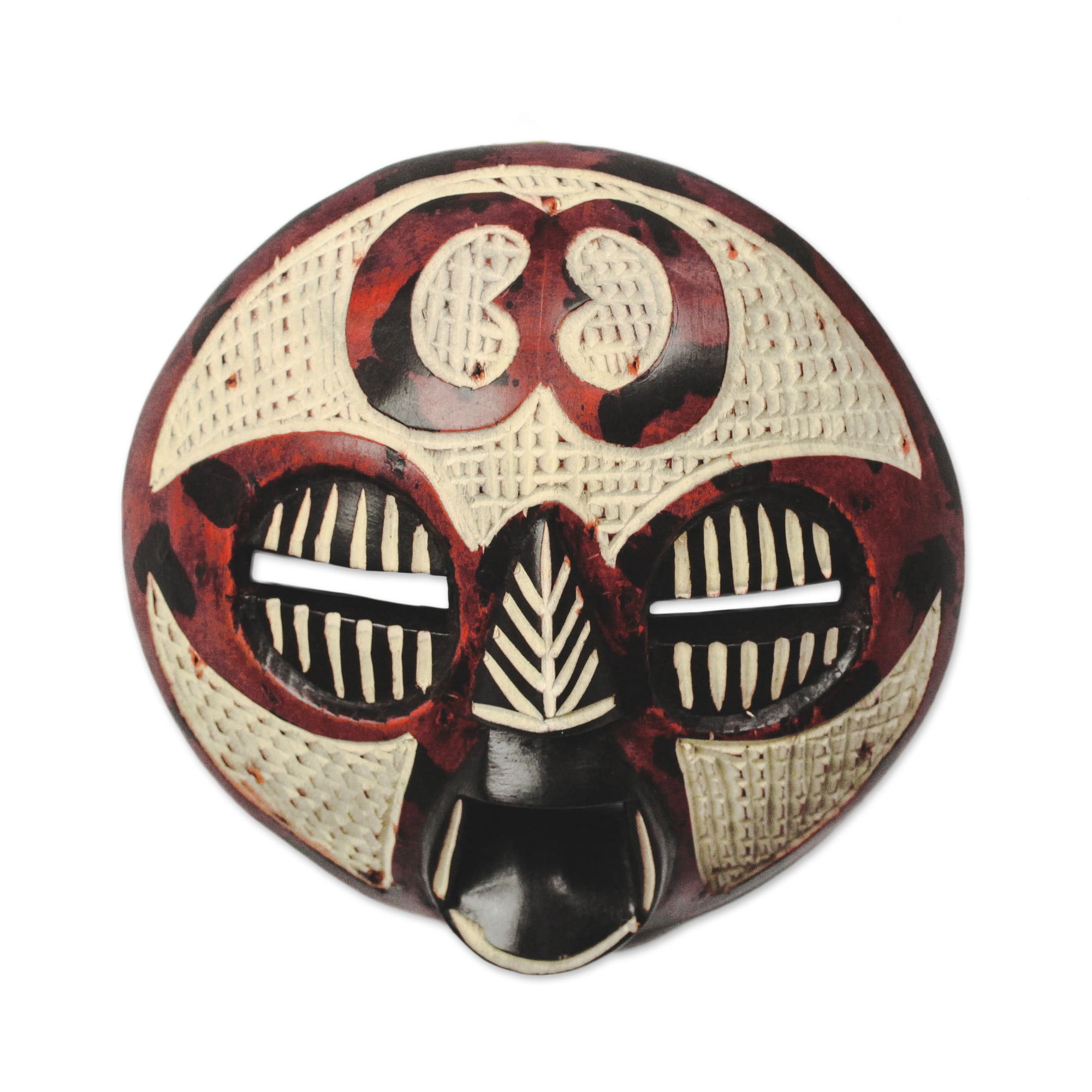 NOVICA African wood mask, 'Adinkra Hope' - Walmart.com
