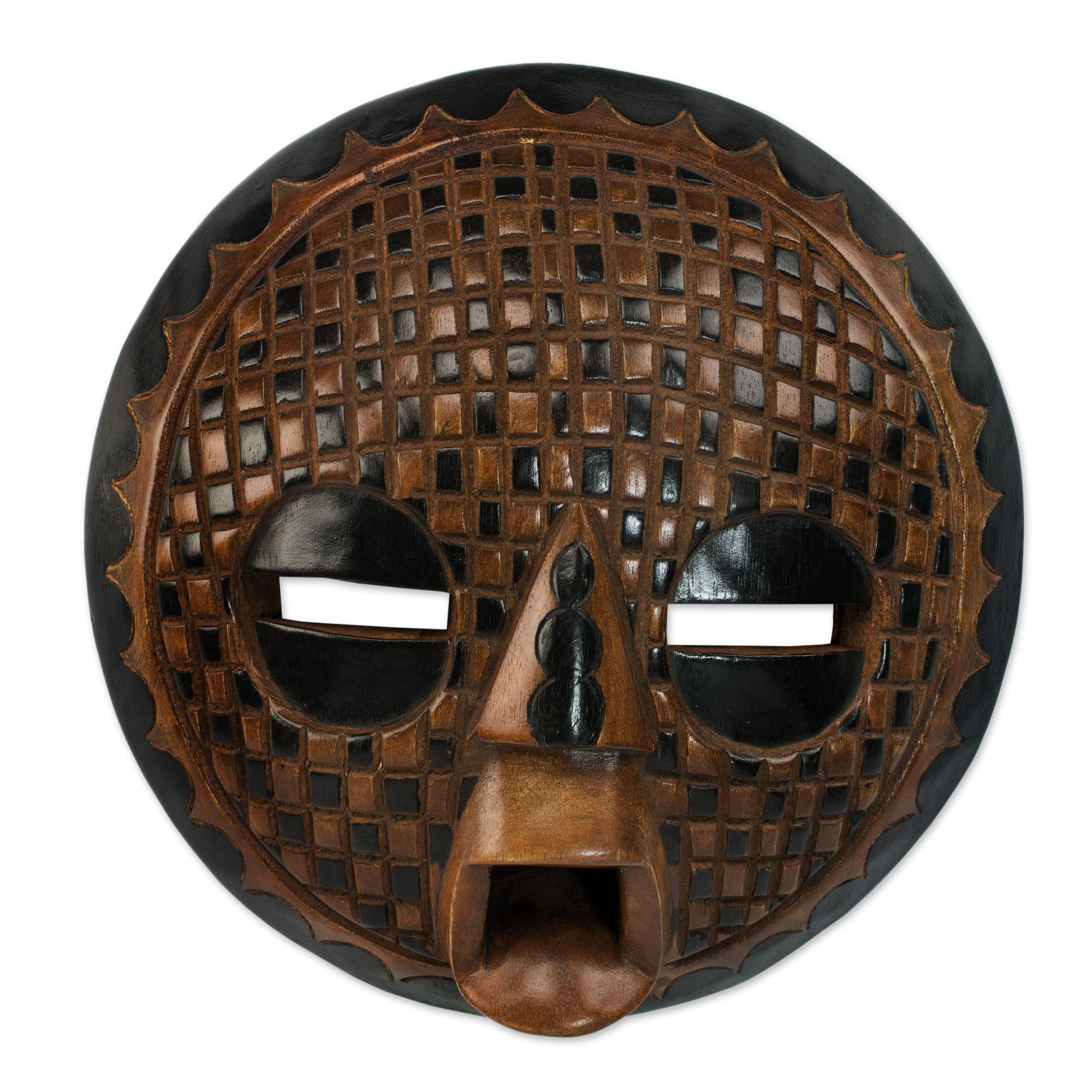 NOVICA African wood mask, 'Apology' - Walmart.com