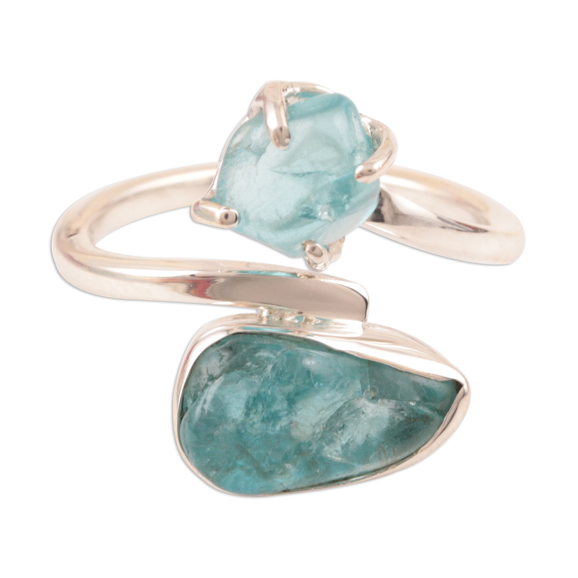 NOVICA Apatite wrap ring, 'Appealing Nuggets' - Walmart.com