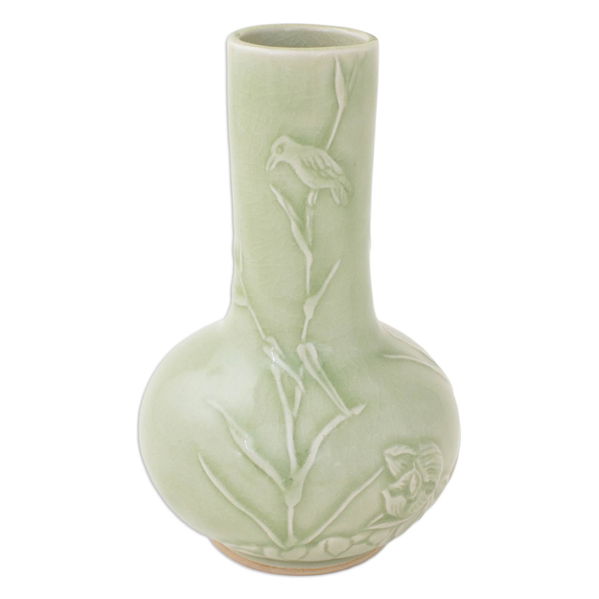 NOVICA Celadon ceramic vase, 'Tranquility' - Walmart.com