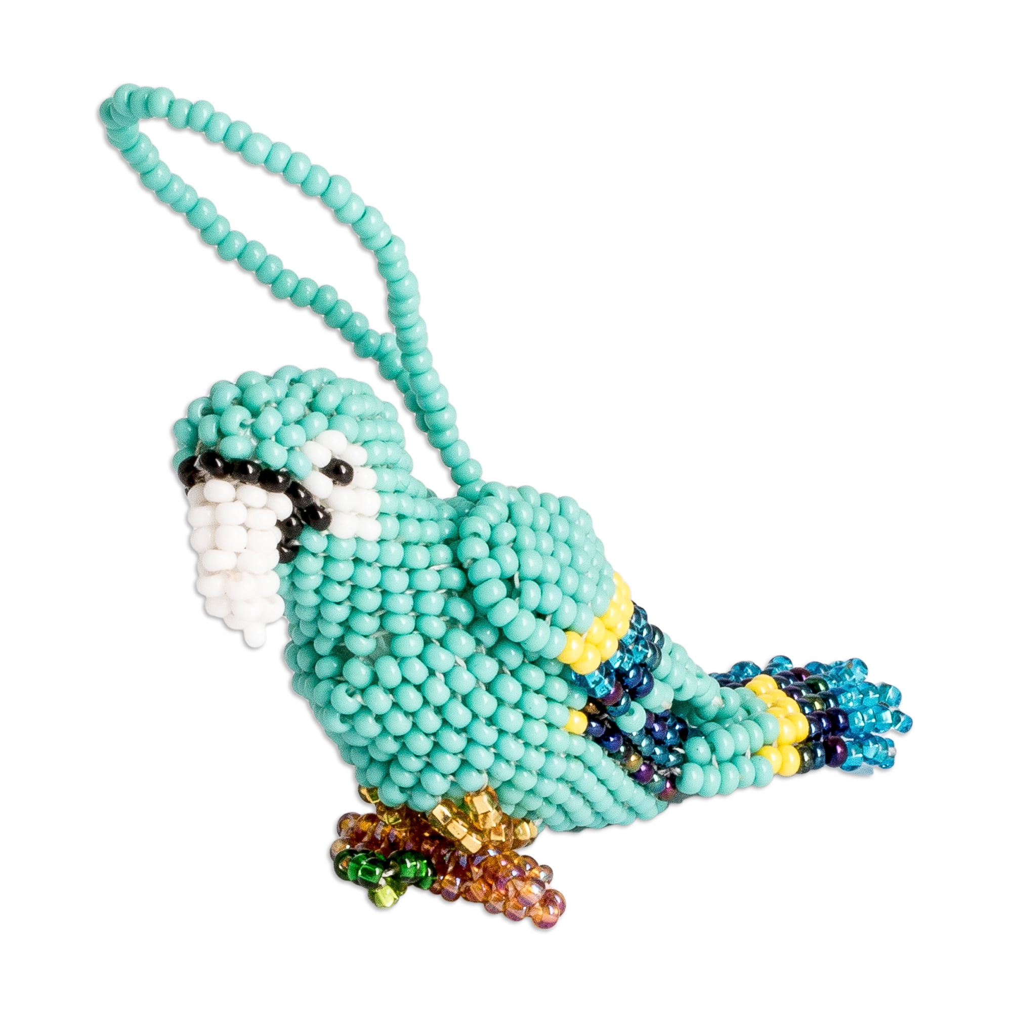 NOVICA Glass beaded ornament, 'Marvelous Macaw' - Walmart.com