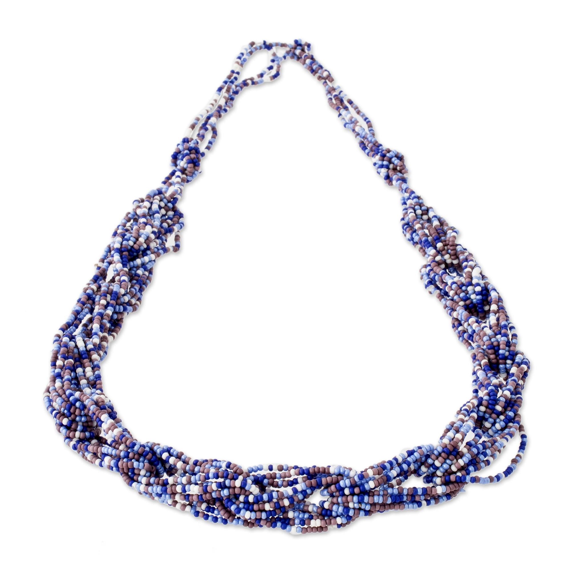 NOVICA Glass beaded strand necklace, 'Colorful Burst' - Walmart.com