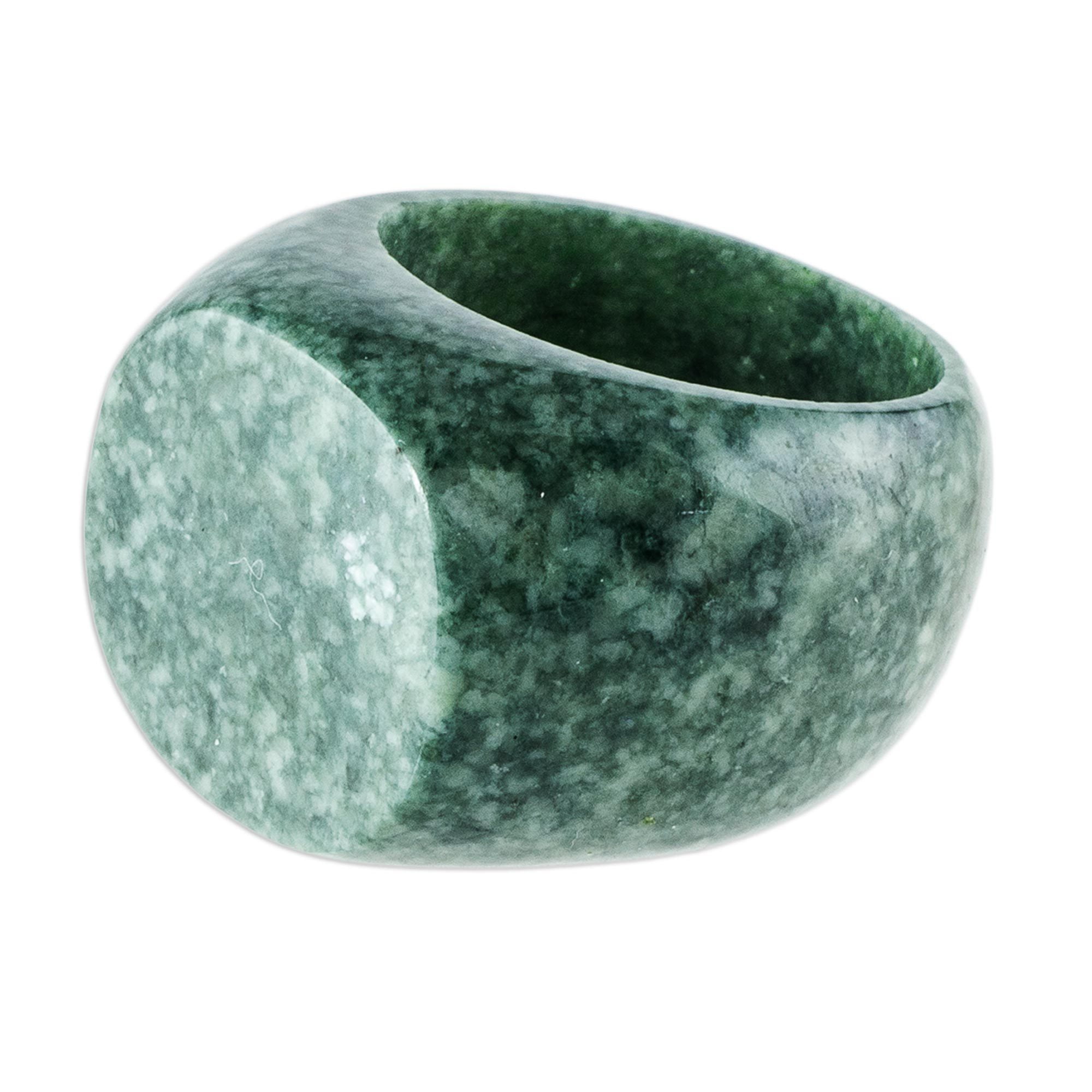 NOVICA Jade ring, 'Signet' - Walmart.com