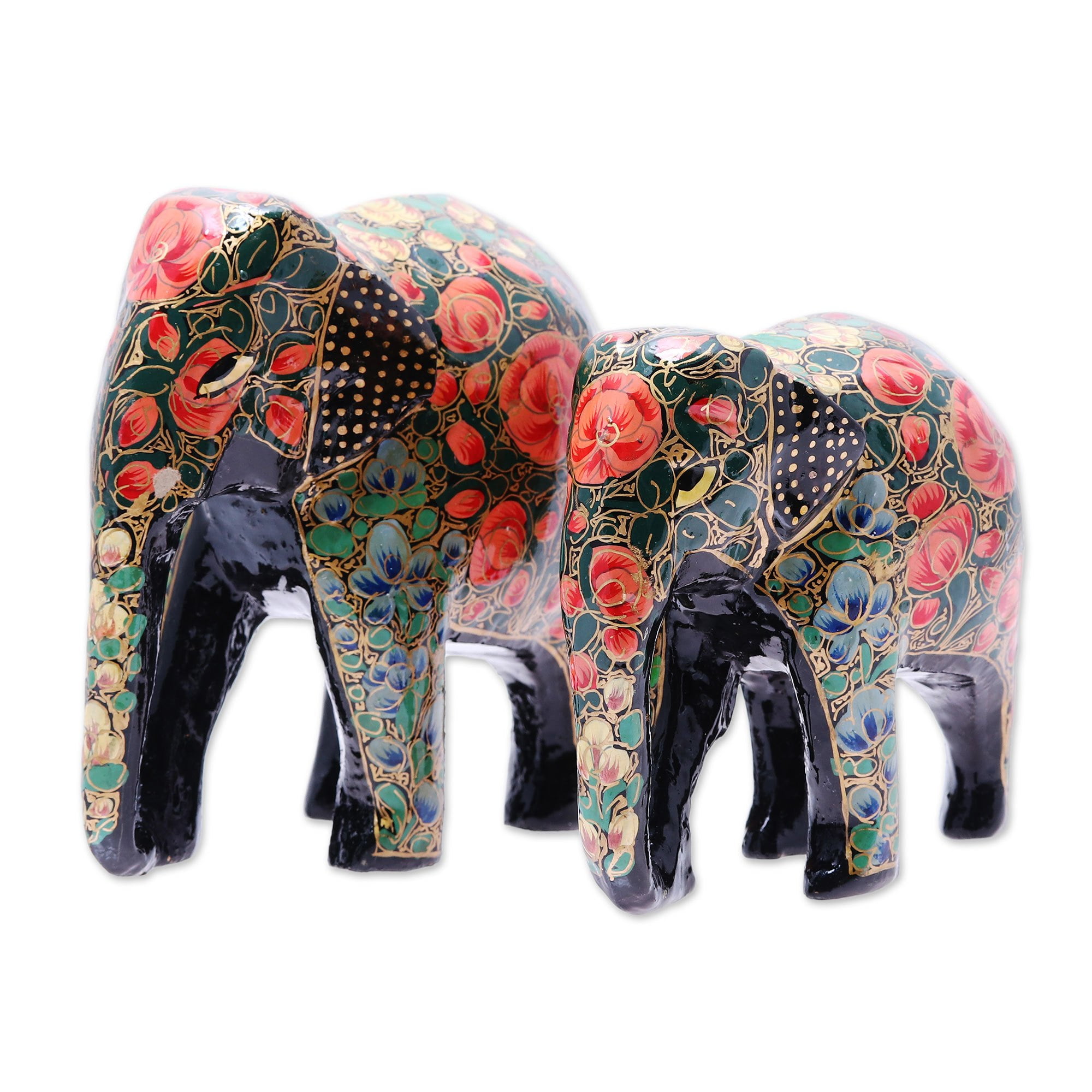 NOVICA Papier mache and wood sculptures, 'Maternal Connection' (pair ...