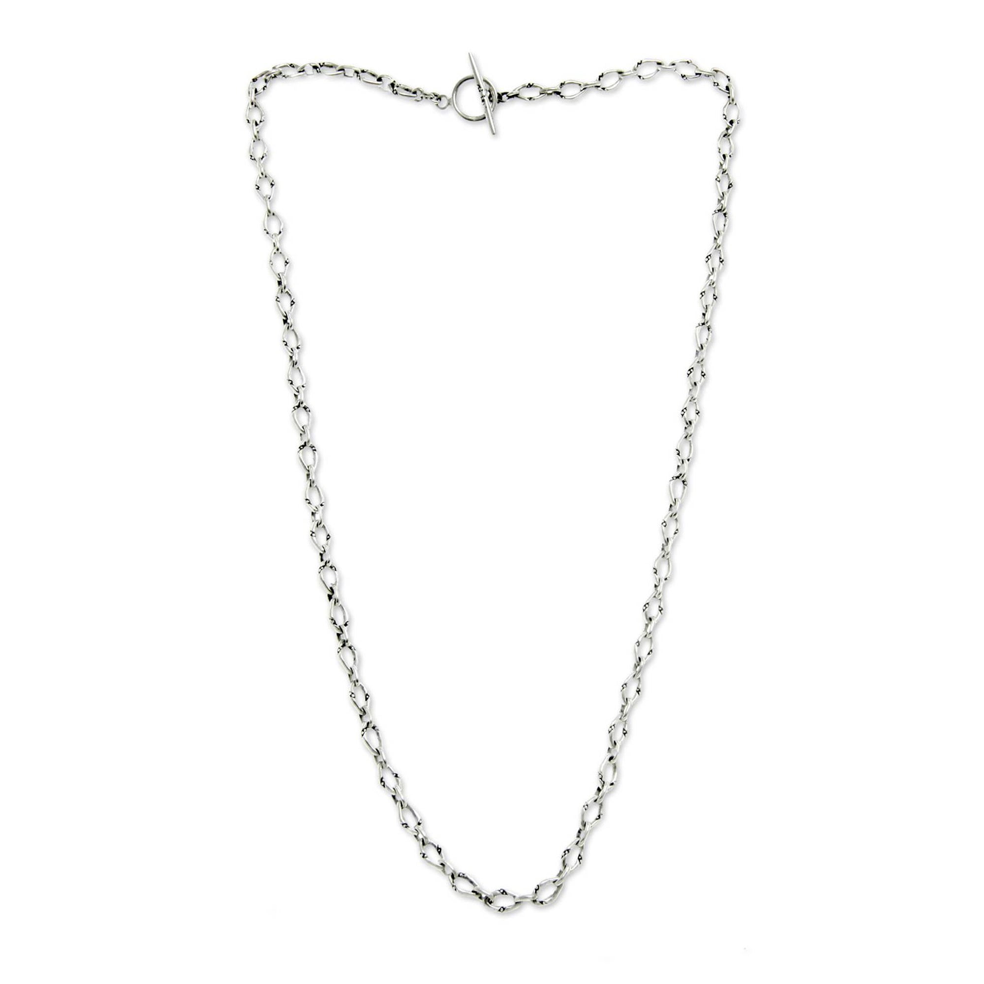 NOVICA Sterling silver chain necklace, 'Balinese Muse' - Walmart.com